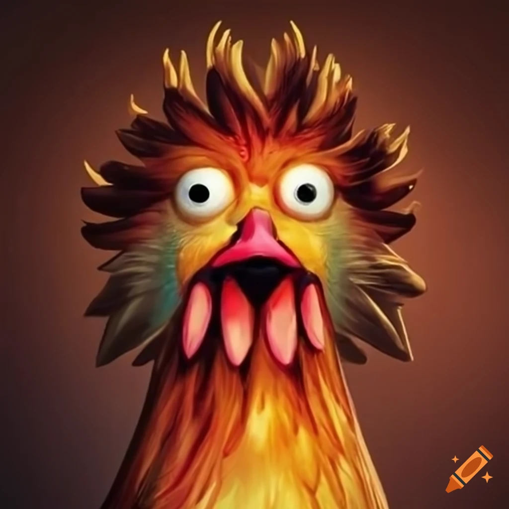 Church of the confused chicken on Craiyon