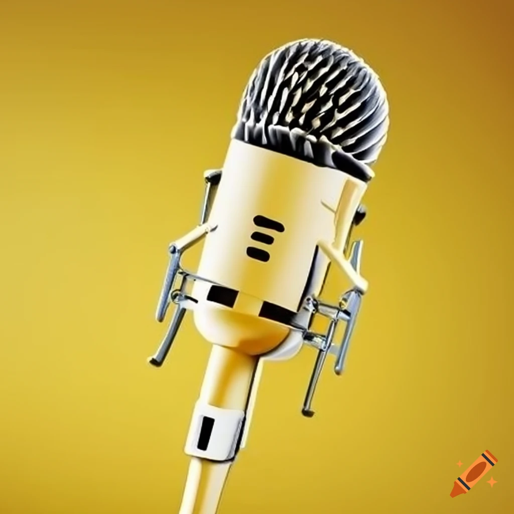 Microfone icon yellow