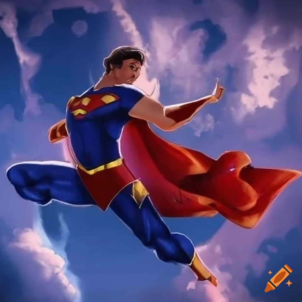 A wind themed superhero from provence named, "le mistral", wearing ...