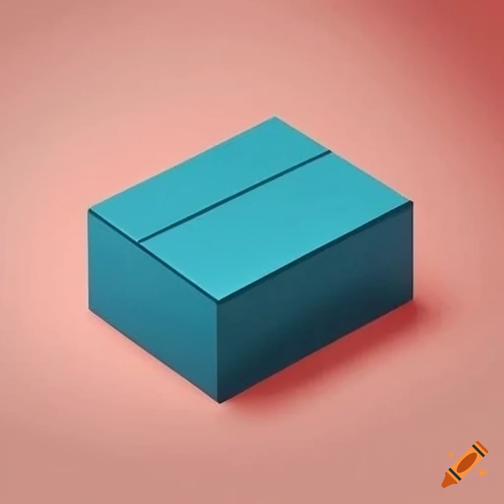 Card box isometric view straight edges high quality q___niji_5 on Craiyon