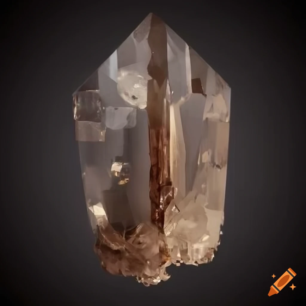 Hand-crafted Industrial decay crystal rendered through realistic ...