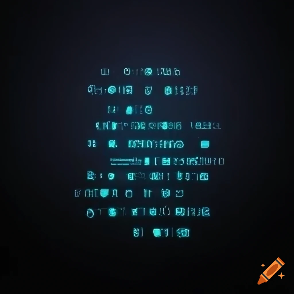 Coding screen on Craiyon