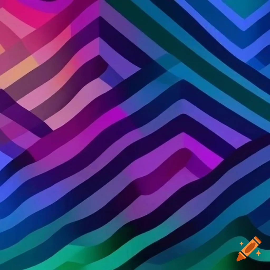 Geometric gradient textile pattern
