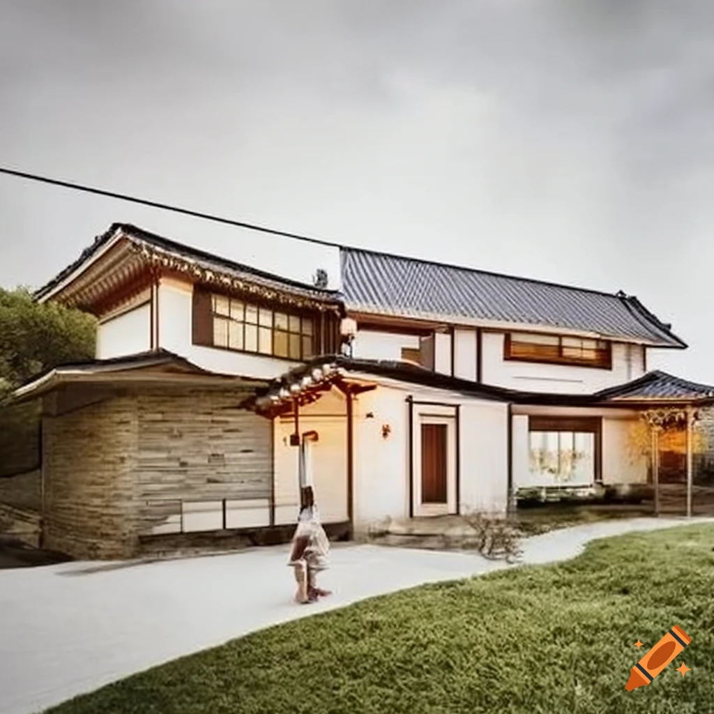 American Inspired Architecture Blended With Japanese Suburban Charm