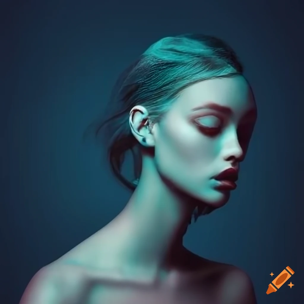 Waves 3d album artwork on Craiyon