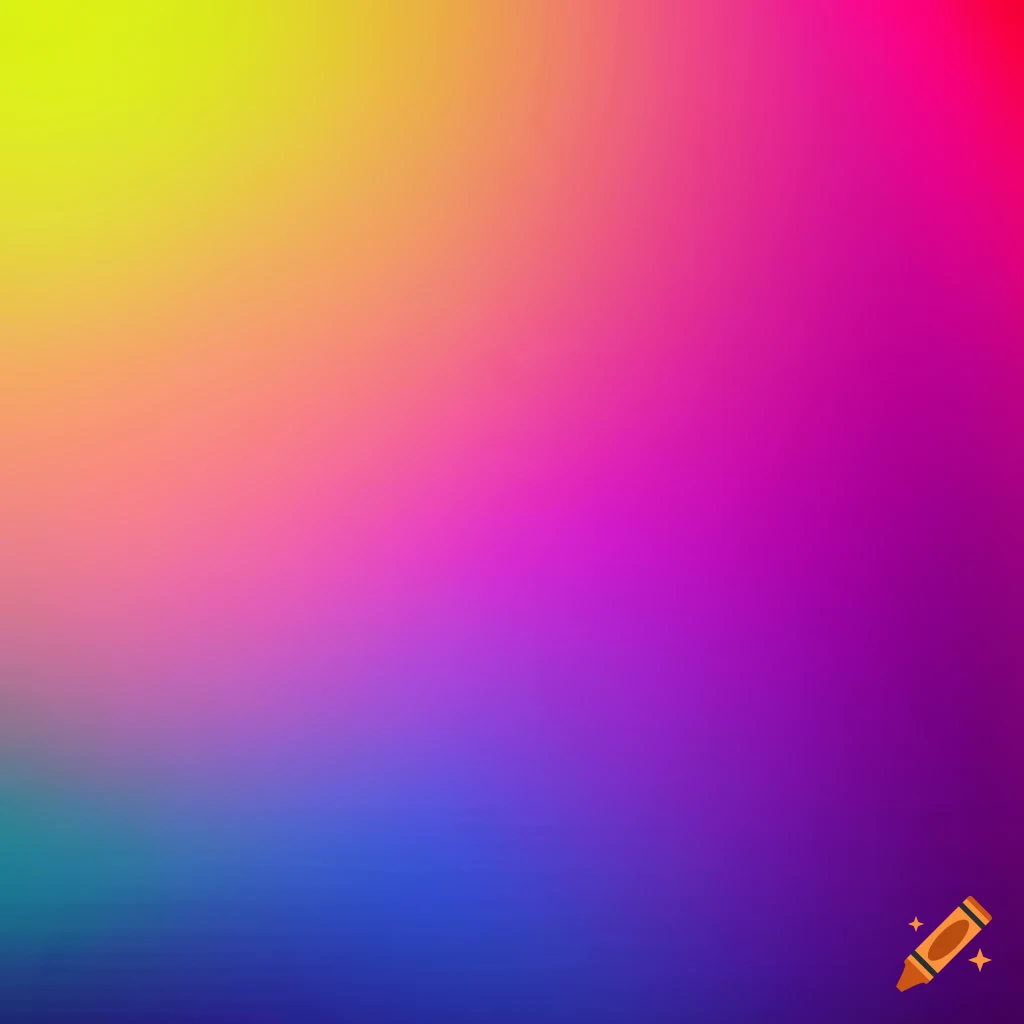 Linear color transition from blue to purple to pink to orange to yellow ...