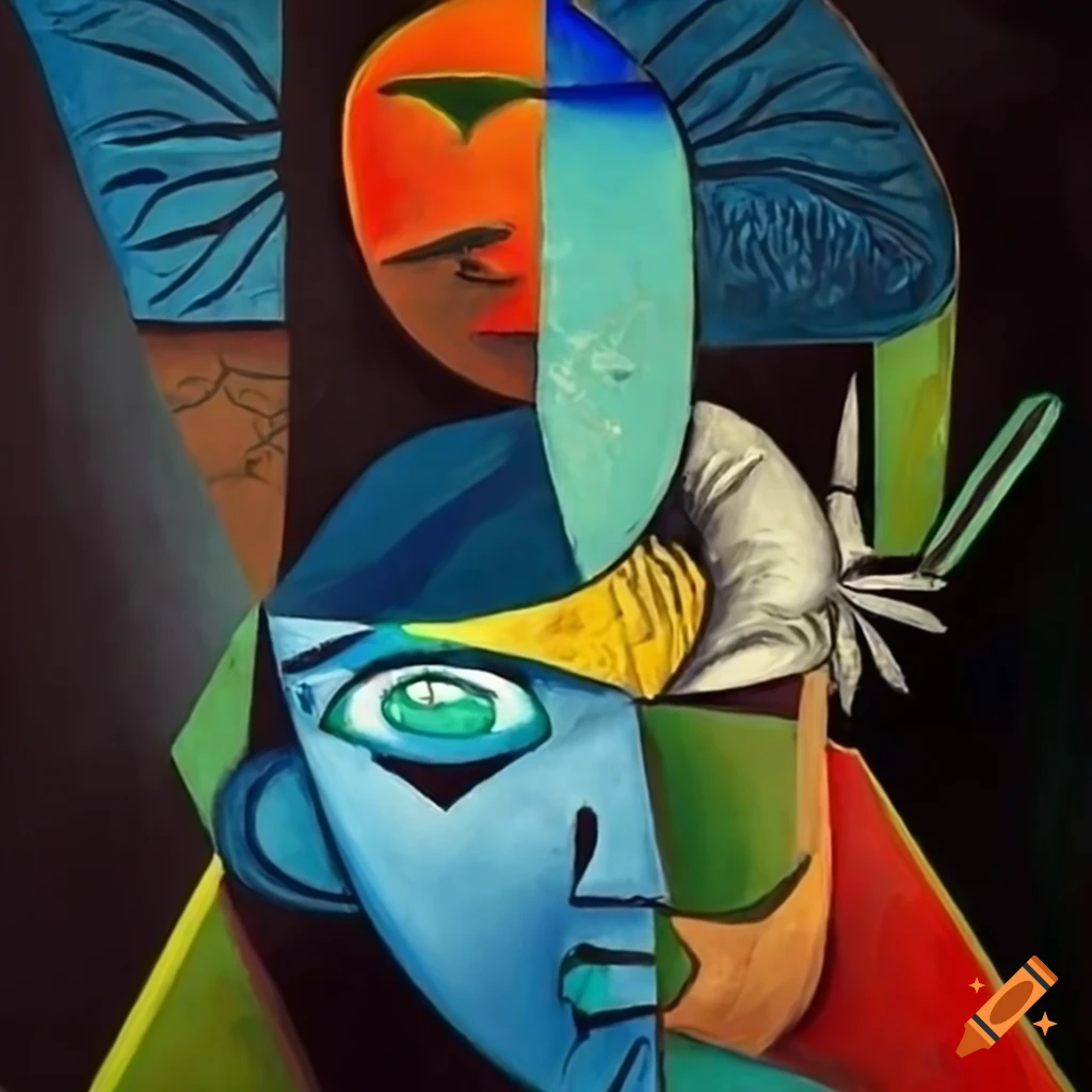 Picasso, variation on a theme of the earth on Craiyon