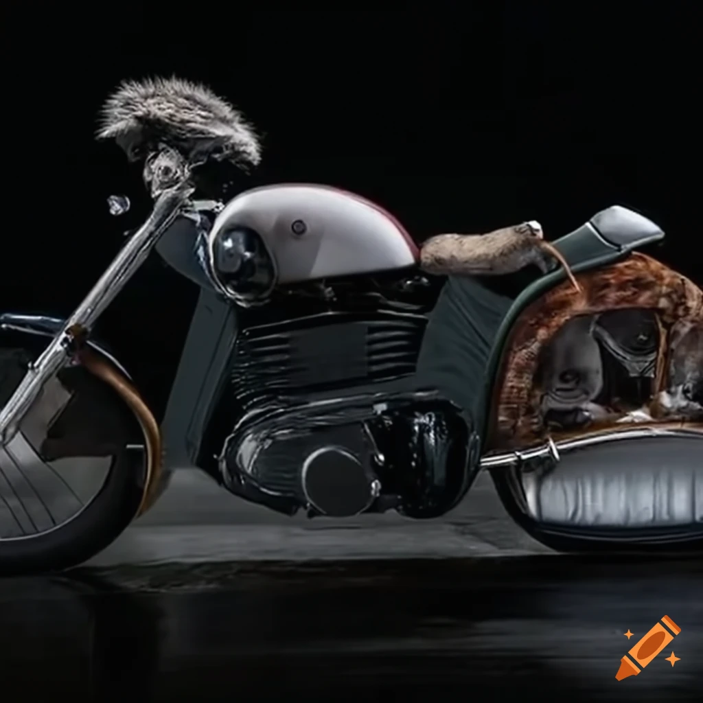 Expresso the ostrich reimagined as a motorcycle on Craiyon