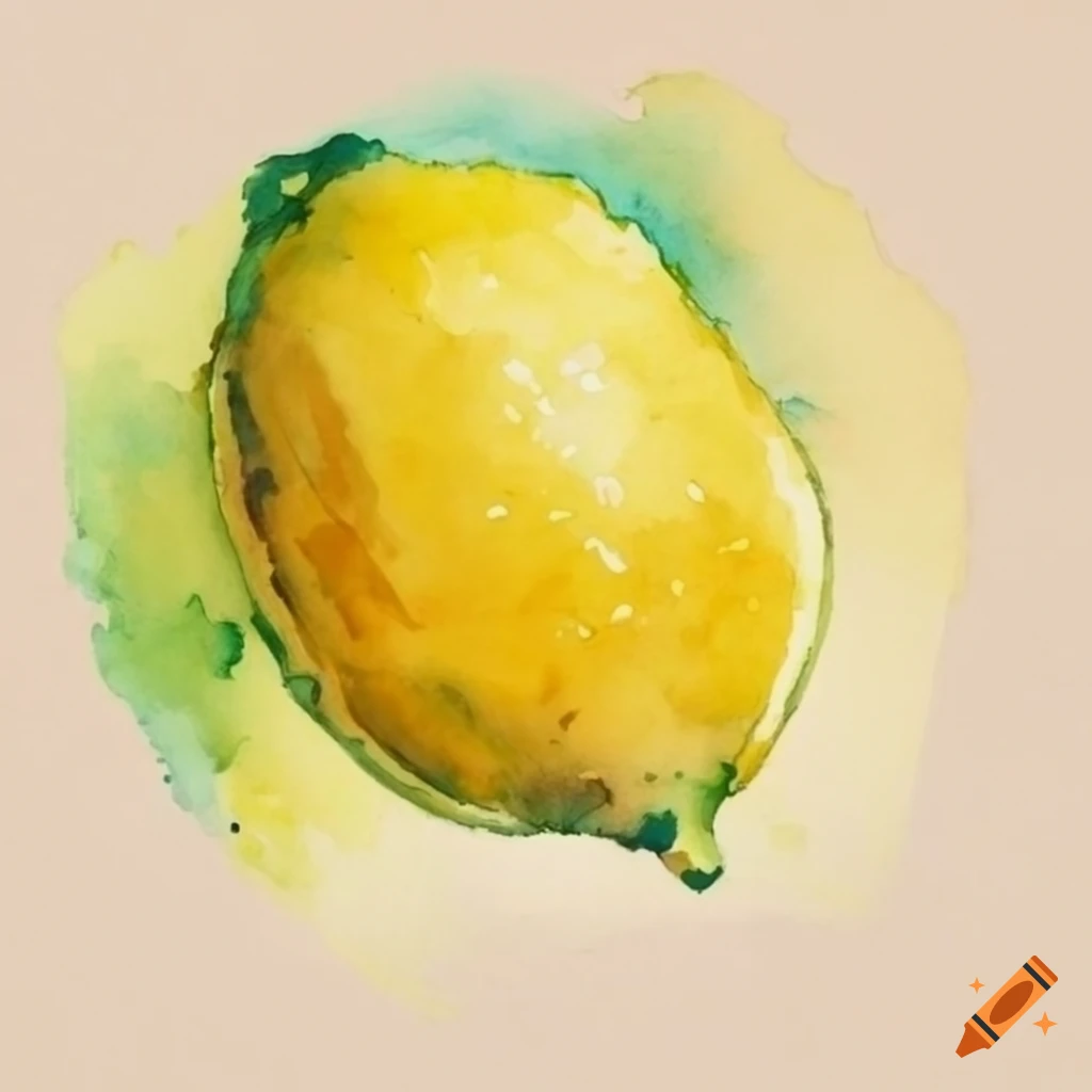 Watercolour lemon