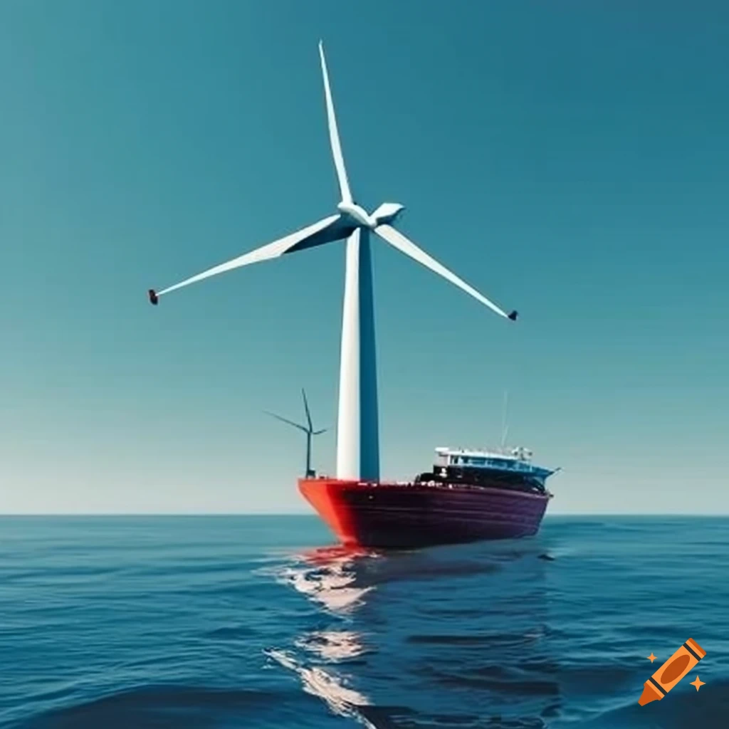 Offshore windturbine and boat