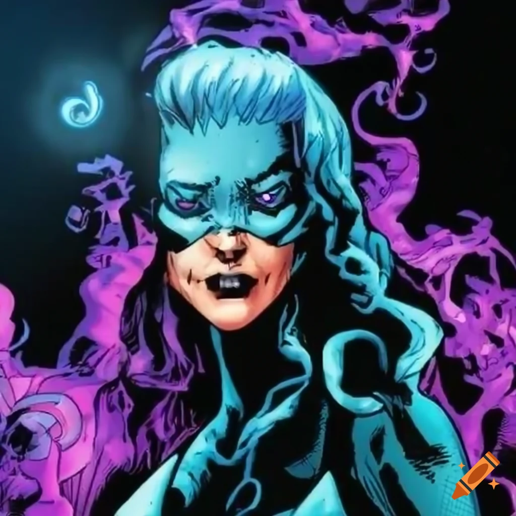 Comic psychic superhero on Craiyon