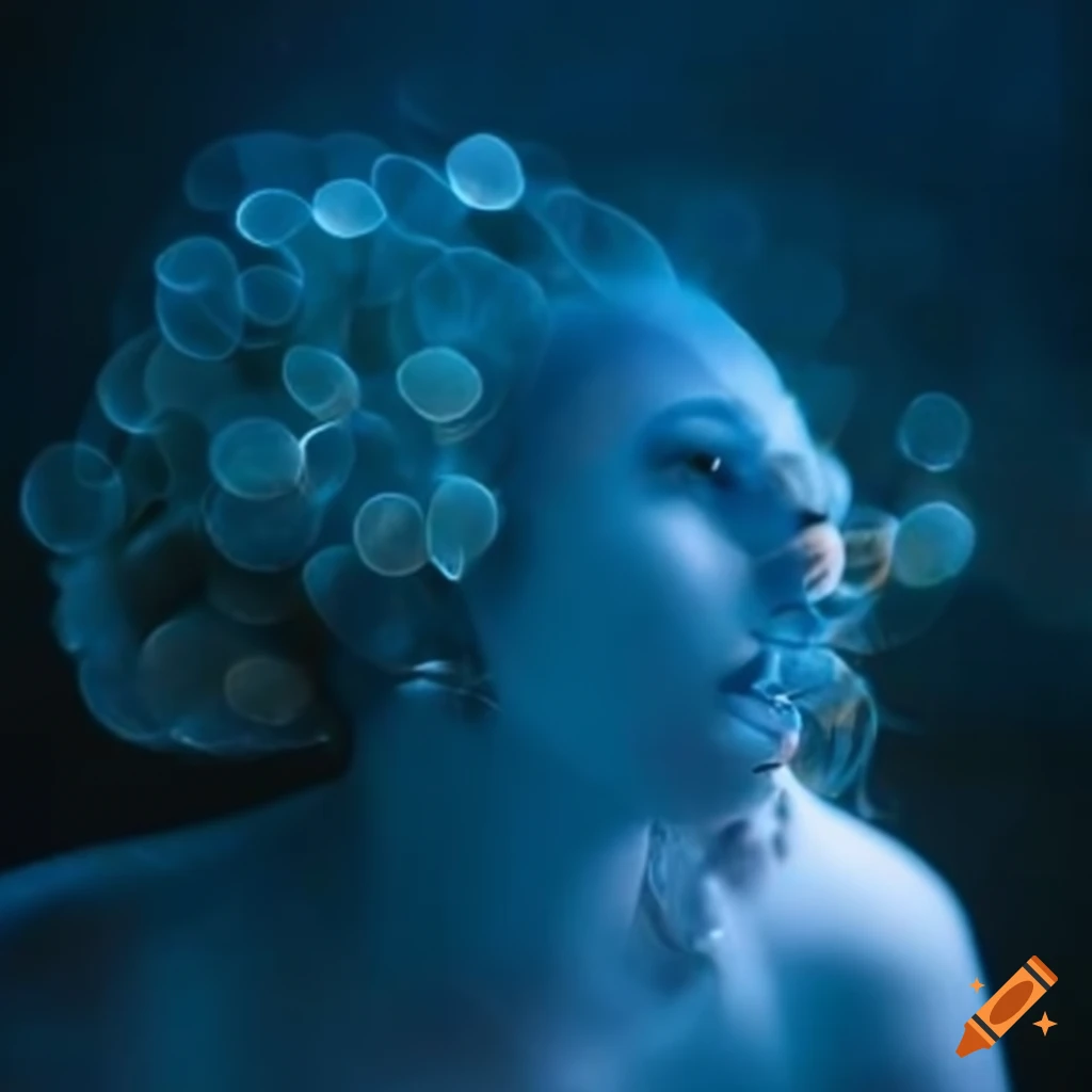 A human-shell queen from a mysterious blue world