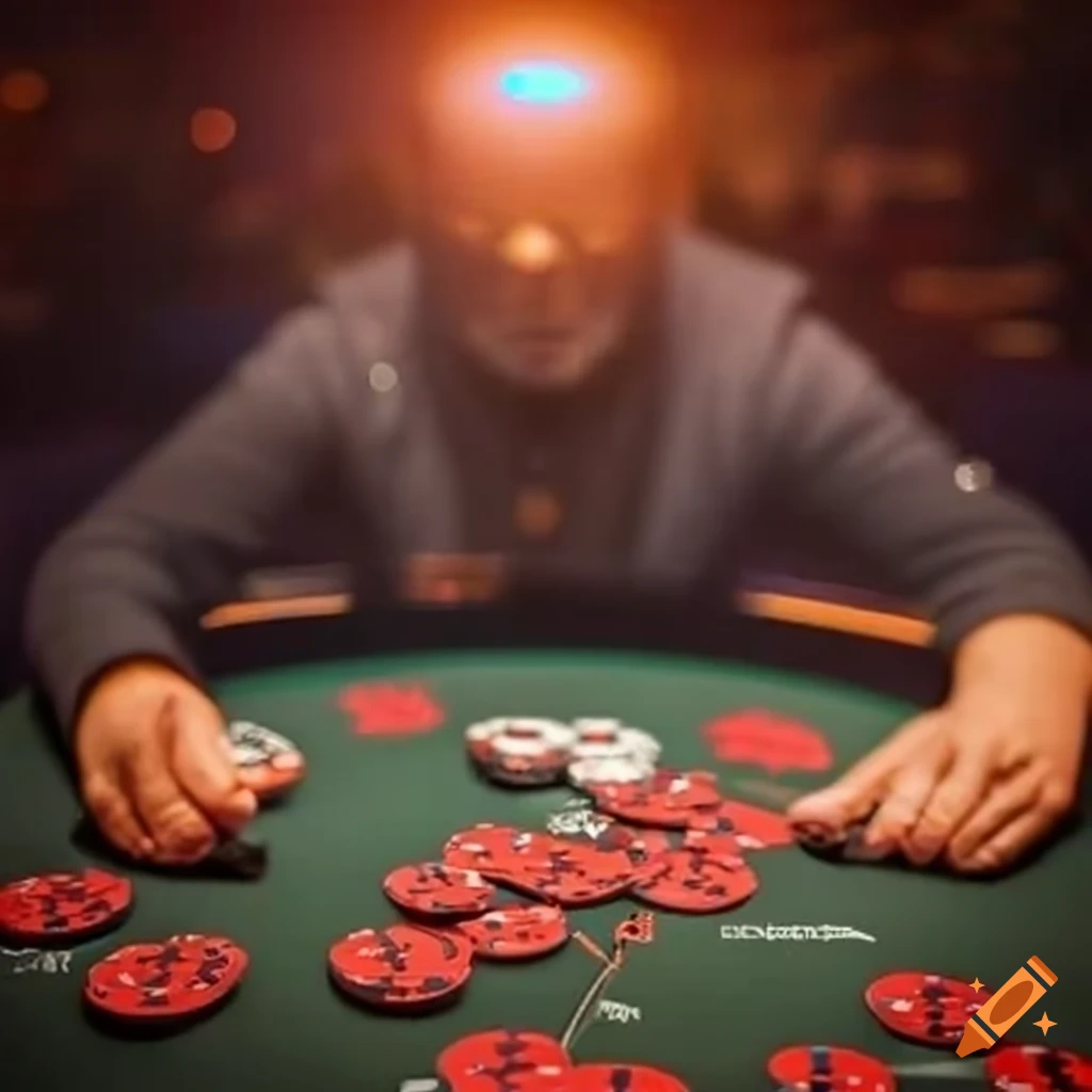 A turkey playing poker on Craiyon