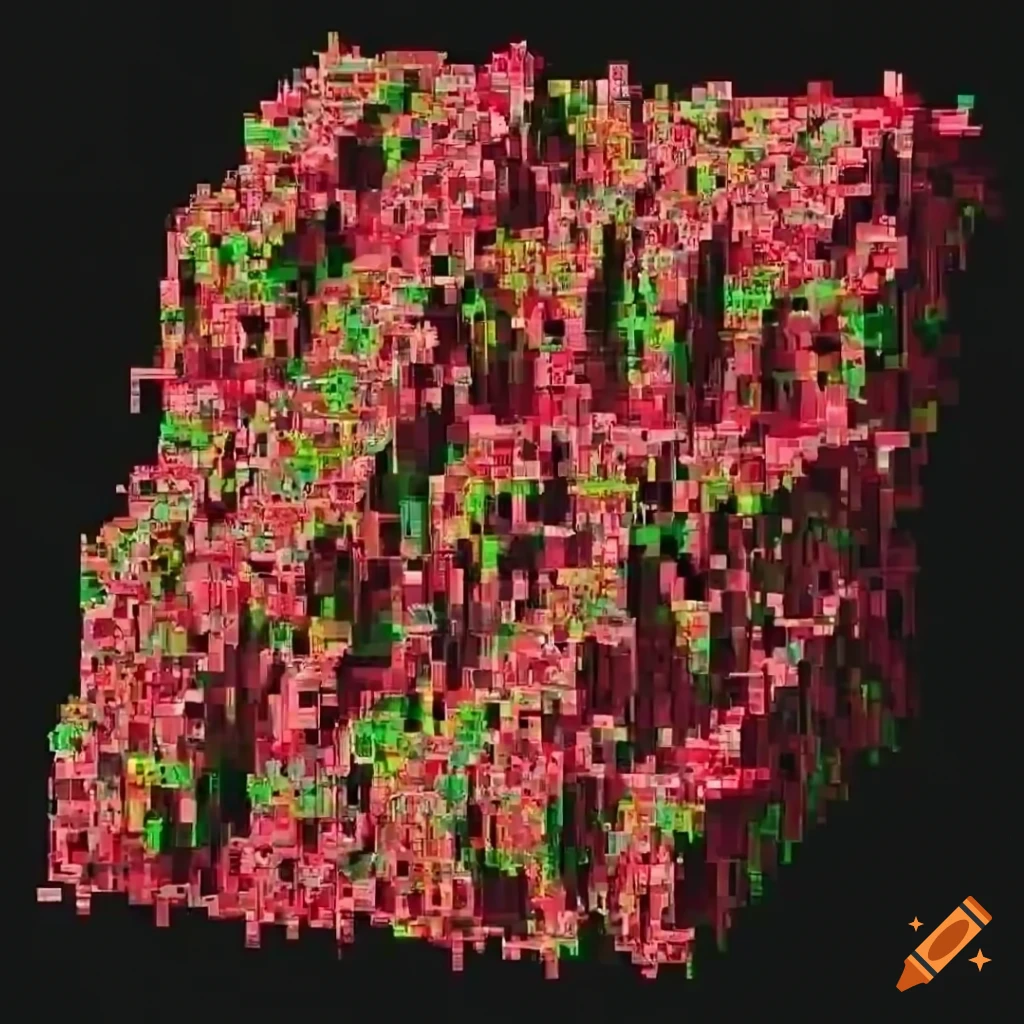 The seams in this generative algorithm