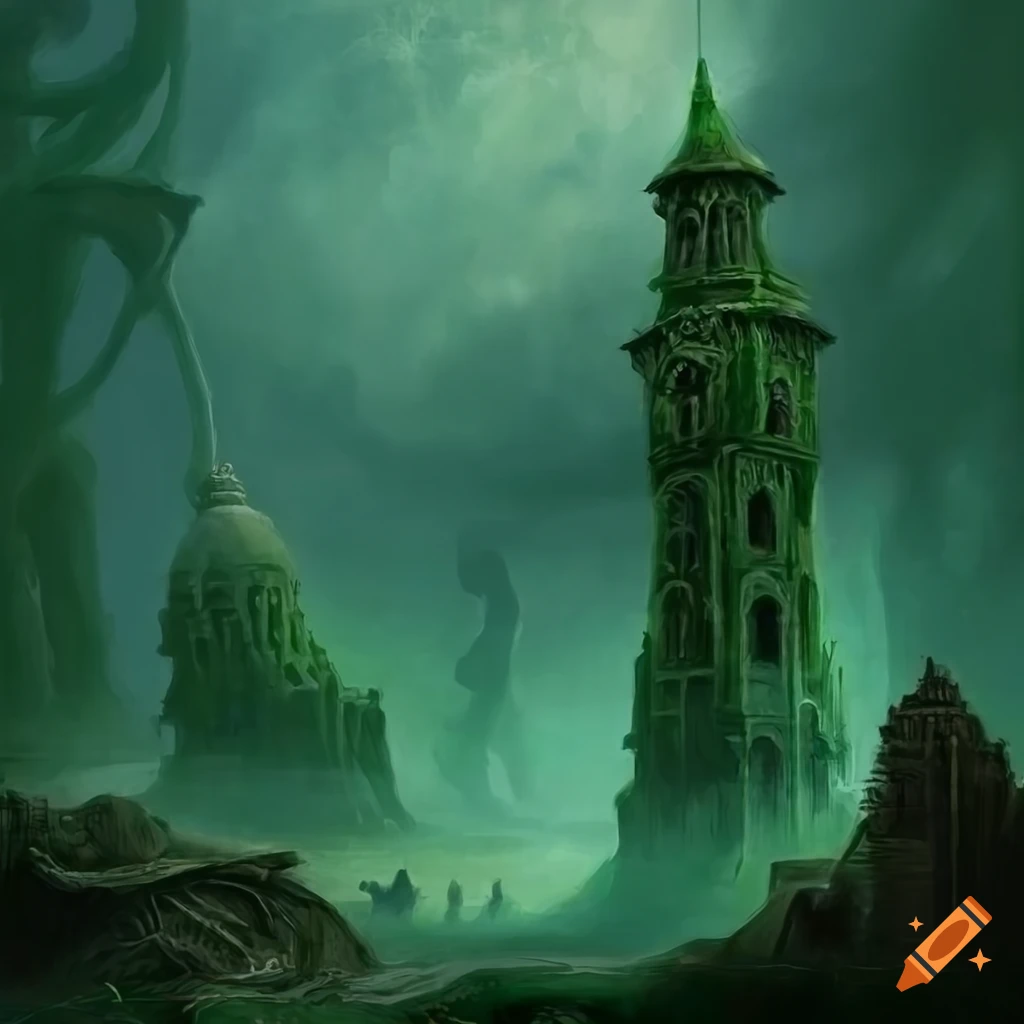 The lost city of R'lyeh, Cthulhu mythos, lovecraftian horror, eldritch ...