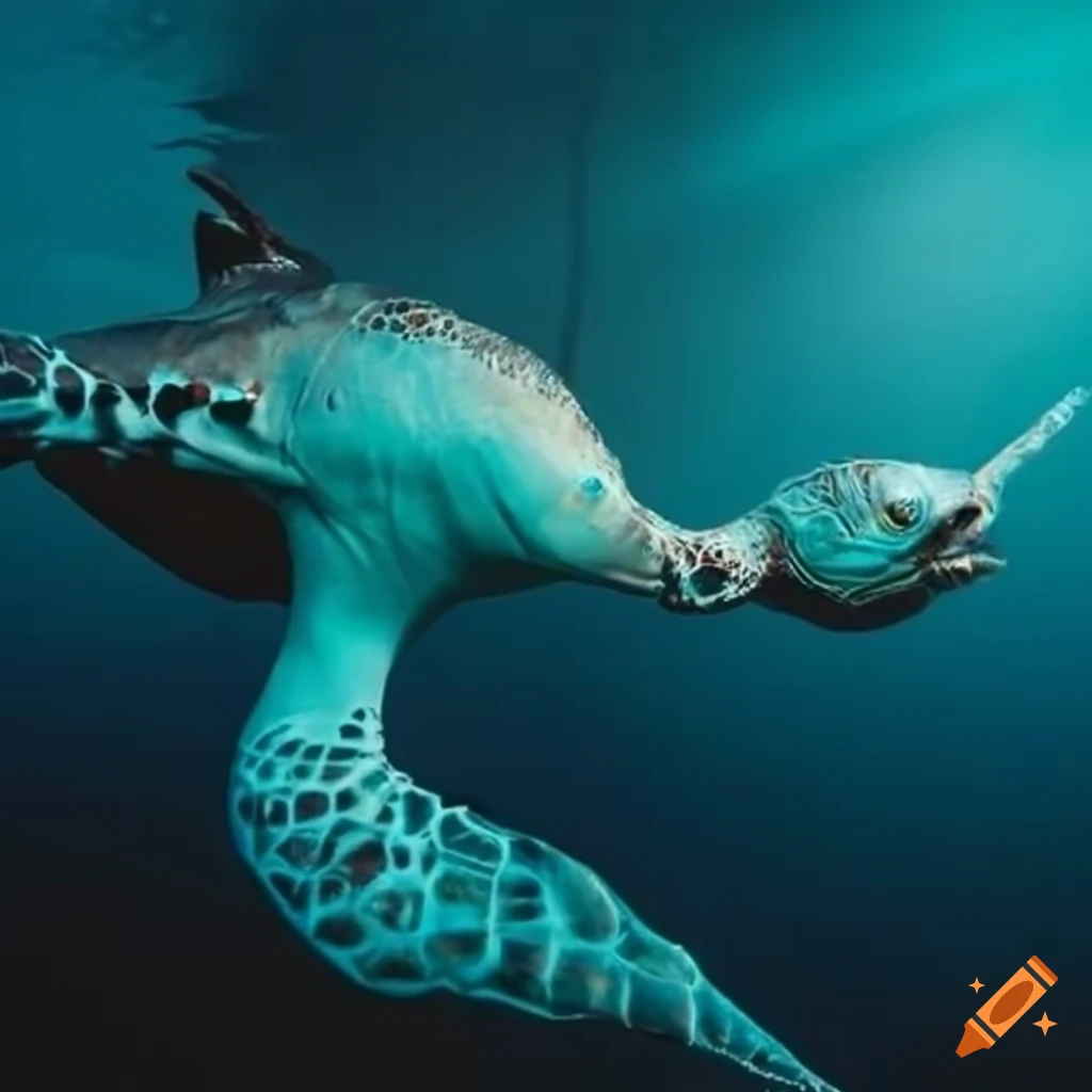 A whimsical hybrid sea creature inspired by both swordfishes and ...