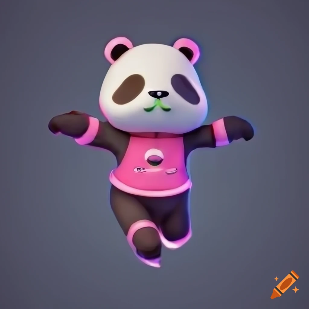 Panda character design --cute --chibi --niji --by studio ghibli --hdr ...
