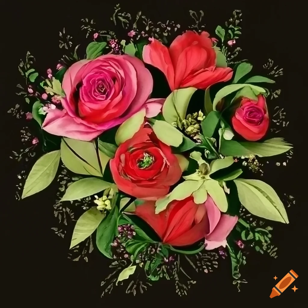 Random floral design