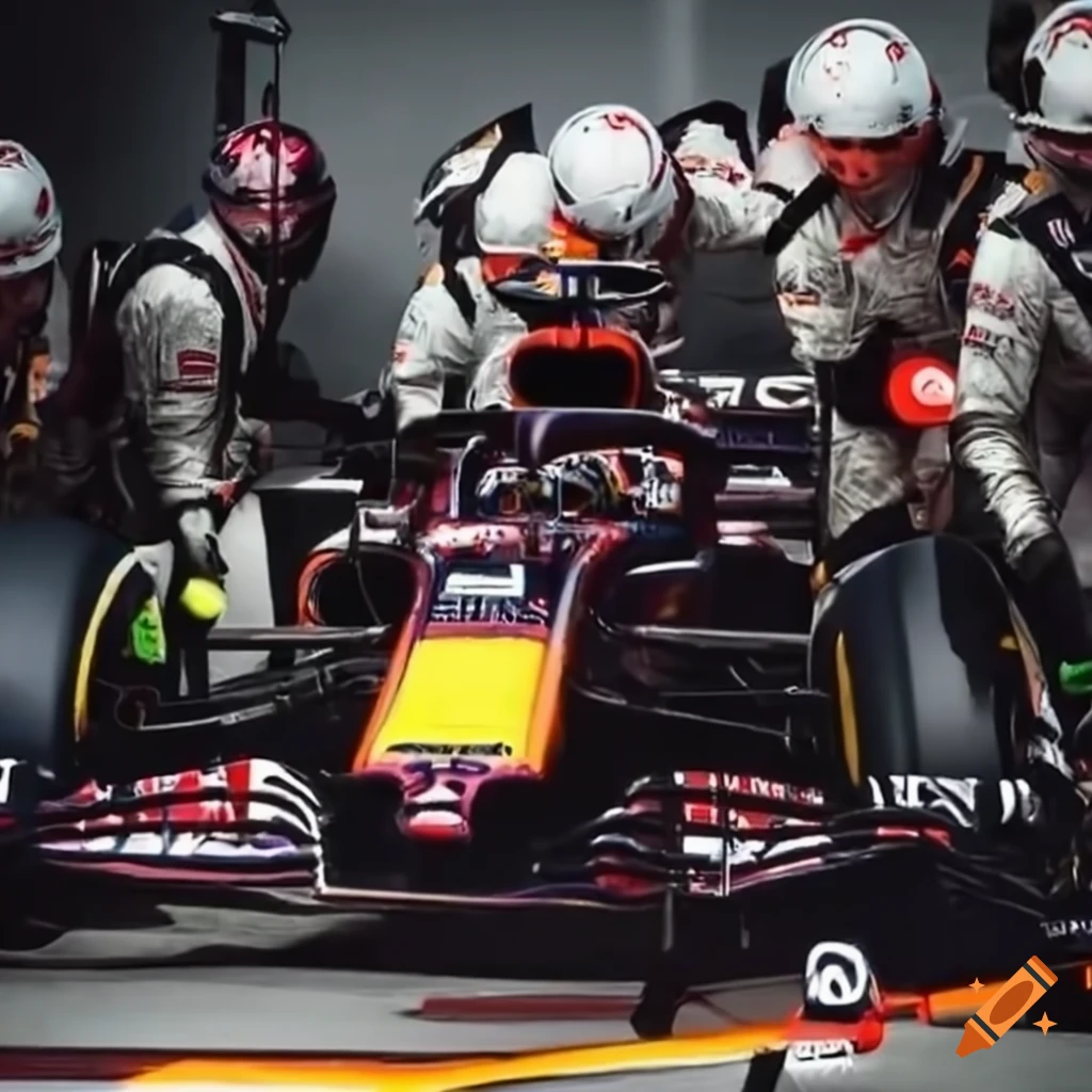 It people as members of a formula 1 pit crew