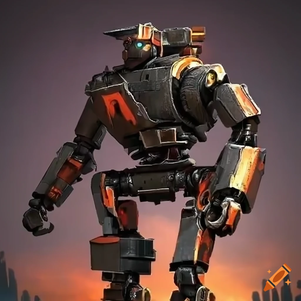 Large battle robot on Craiyon