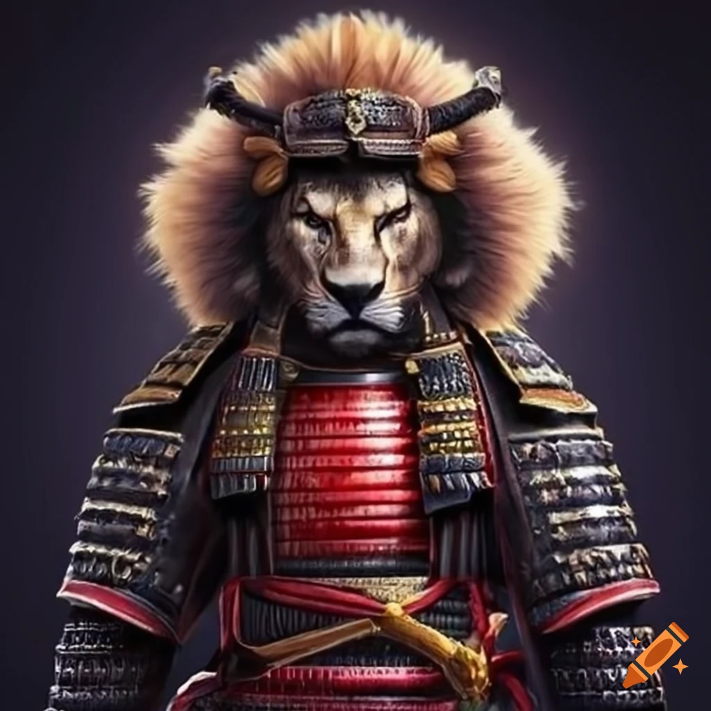 Lion + samurai