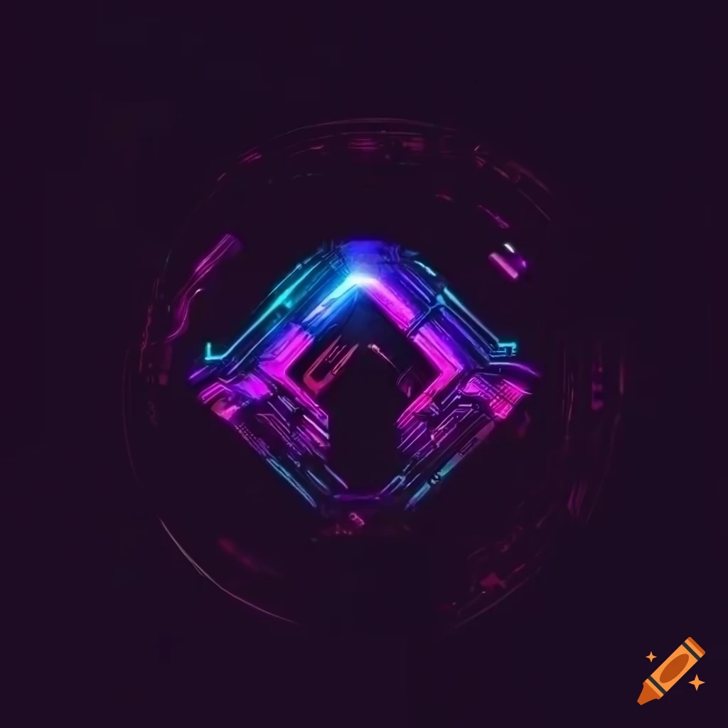 Logo, futuristic, cyberpunk, techno, minimalistic, tech on Craiyon