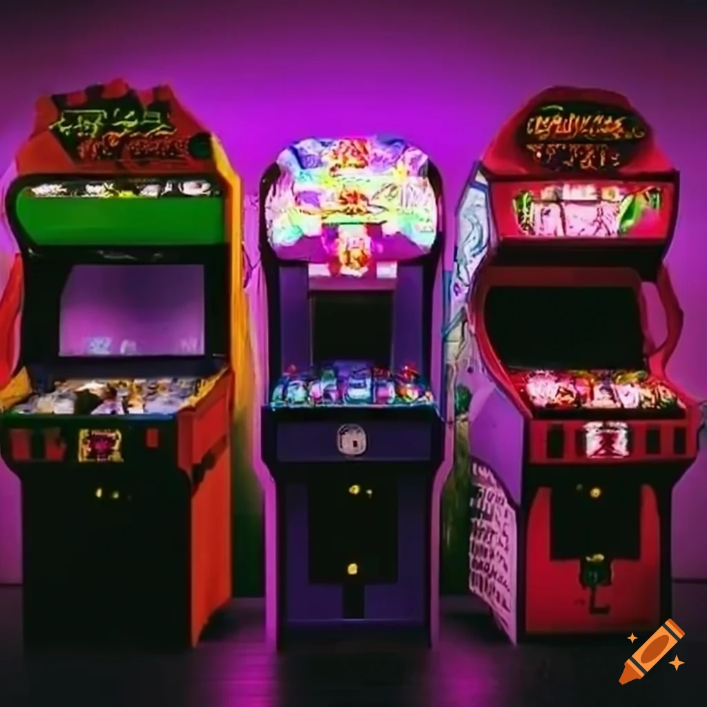 A arcade on Craiyon