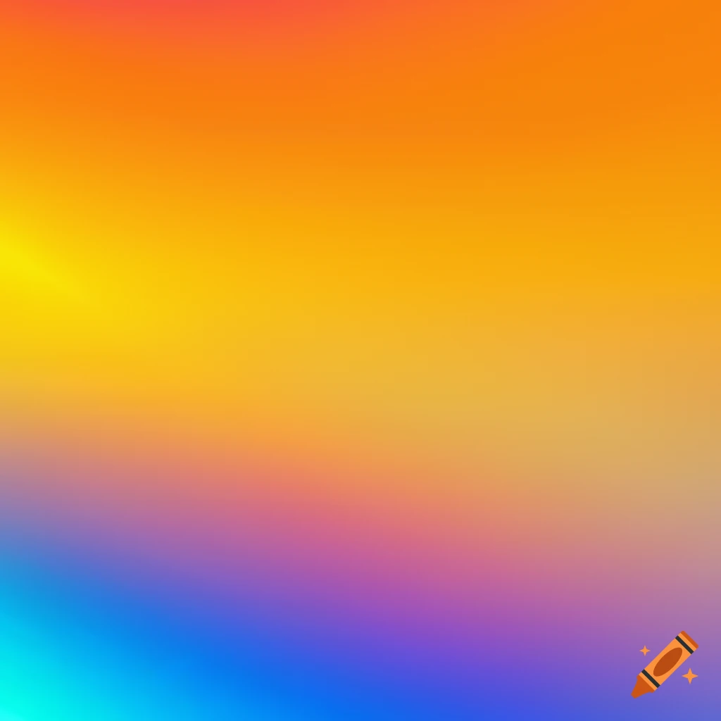 Gradient of colors transitioning from blue to yellow