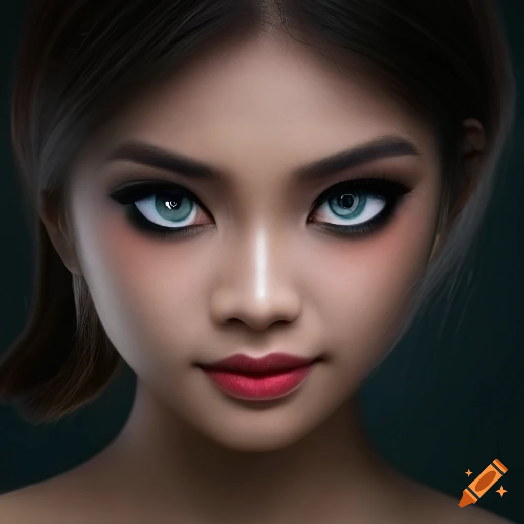 Thai woman Accurate eyes Accurate face Adorable big eyes Perfect Eyes ...