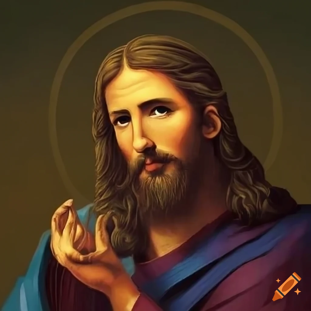 Jesus with his followers