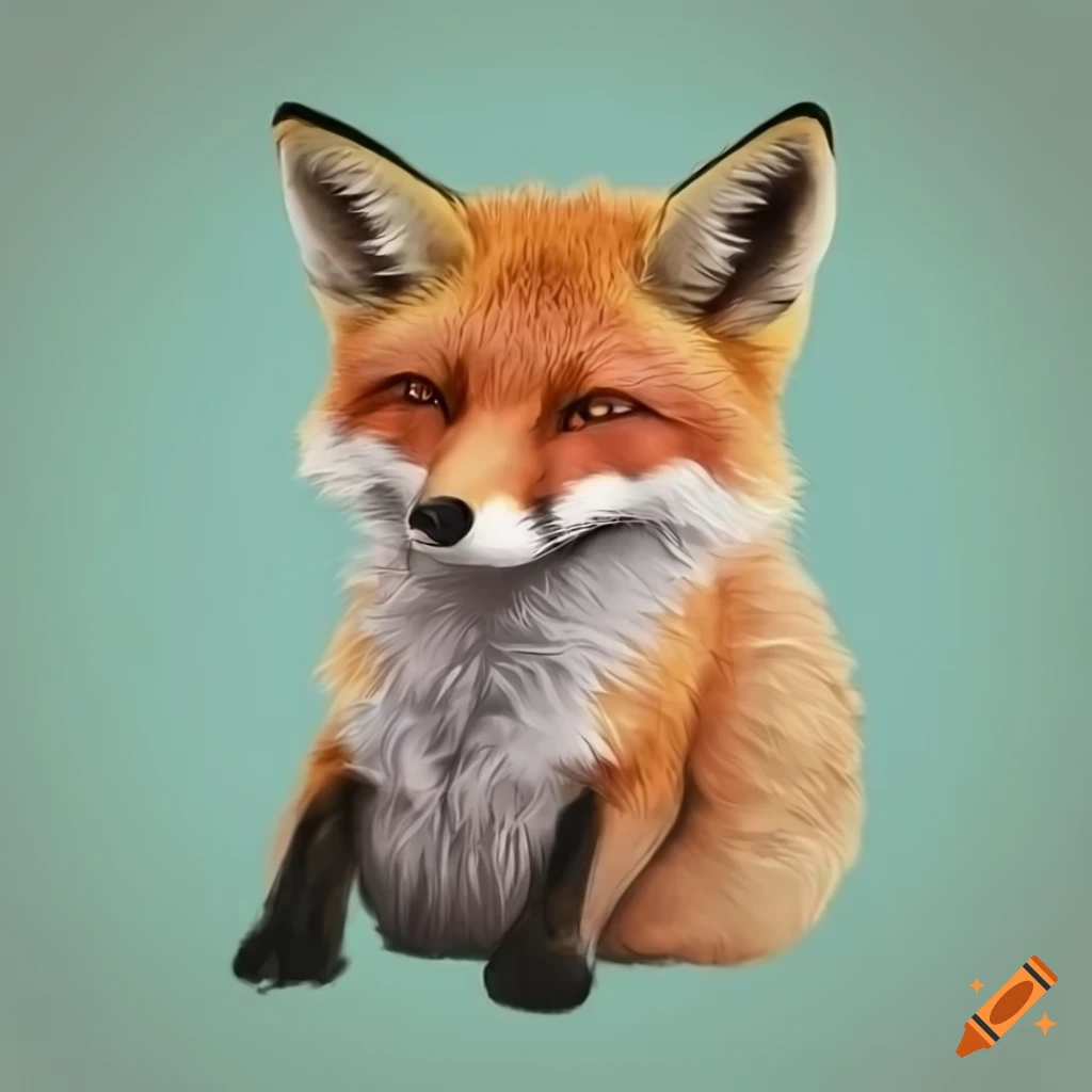 Tired fox on Craiyon