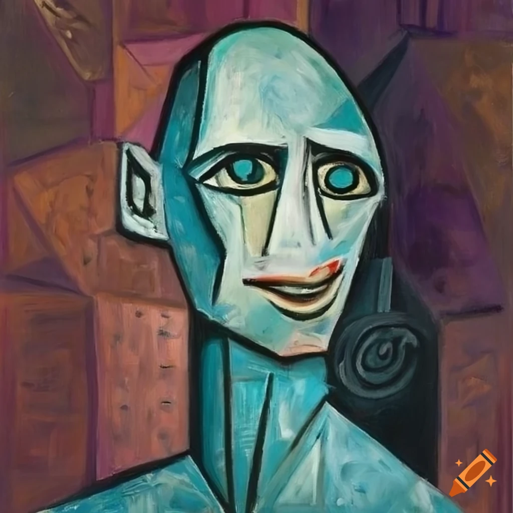 Lord voldemort, cubist painting by pablo picasso, oil on canvas on Craiyon