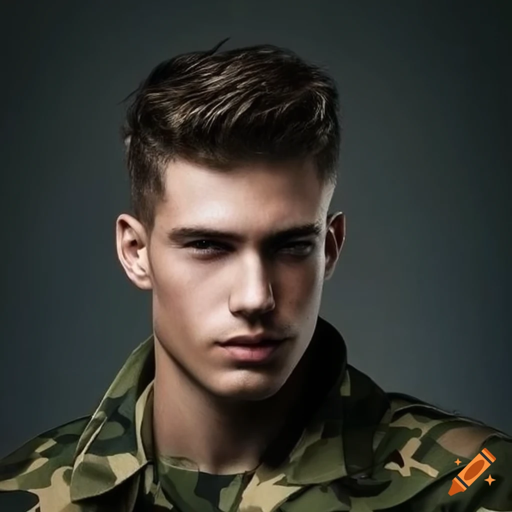 Photo face of a men with rough facial features, strong chin, in ...