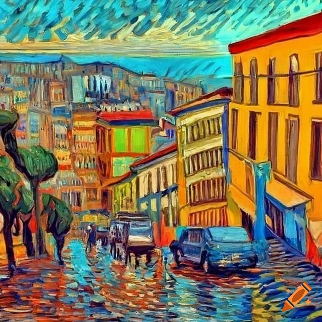 Avenida gran britaña valparaiso colors surrealism vincent van gogh on ...