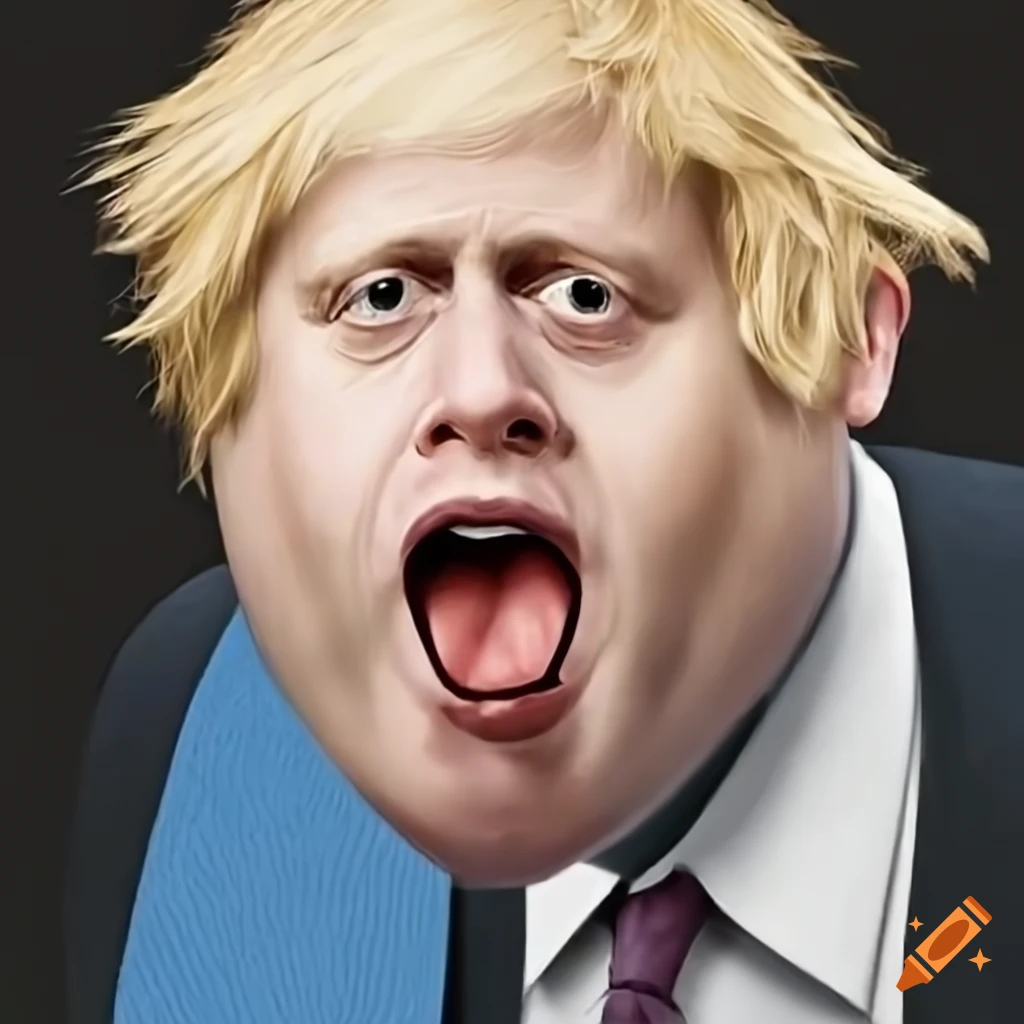 Boris johnson caricature