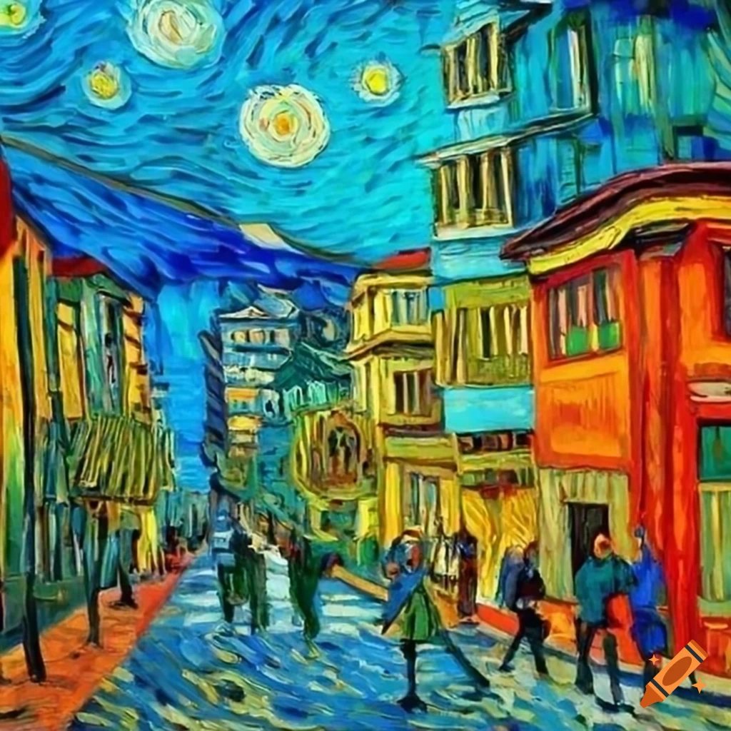 Avenida gran britaña valparaiso colors surrealism vincent van gogh on ...