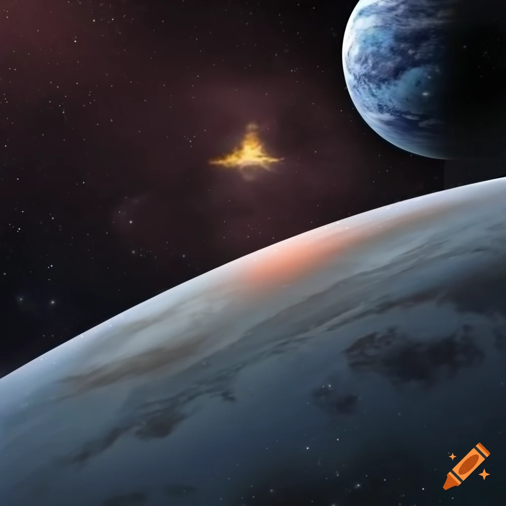 Star and planet on Craiyon