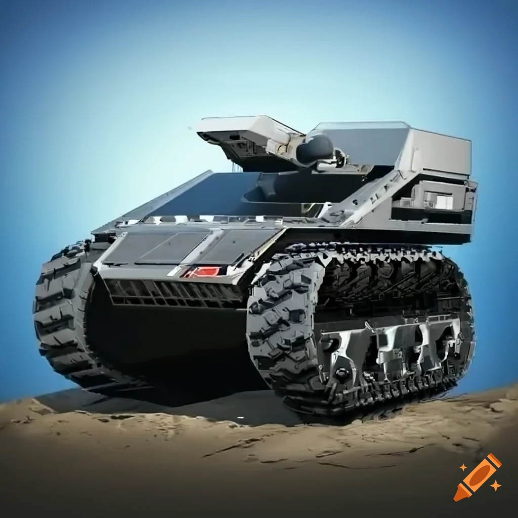 Tracked crawler vehicle, custom designed for exploration, single-seat ...
