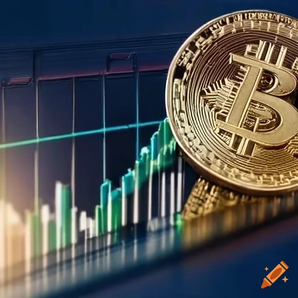 A picture with a graph showing a huge increase in the cost of bitcoin