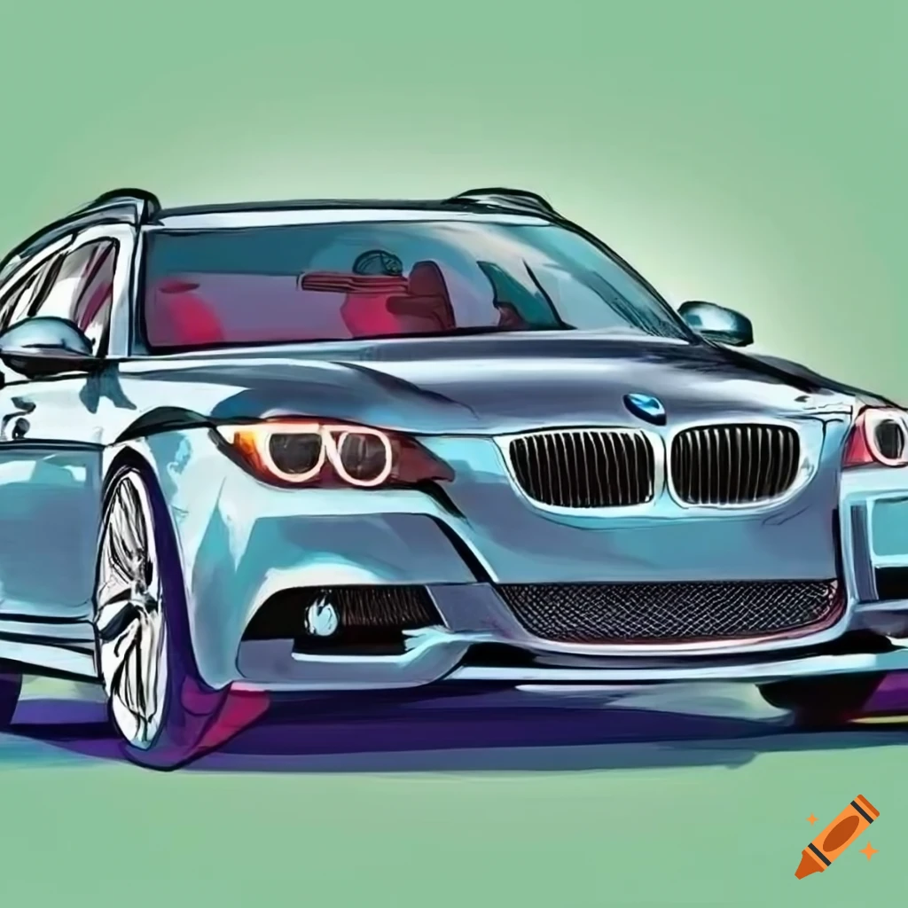 Bmw Wagon Drawing