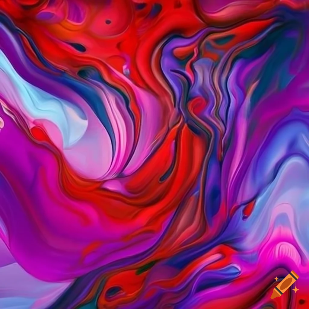 Purple and red art