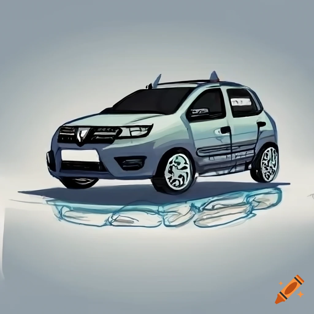 Draw a dacia car on Craiyon