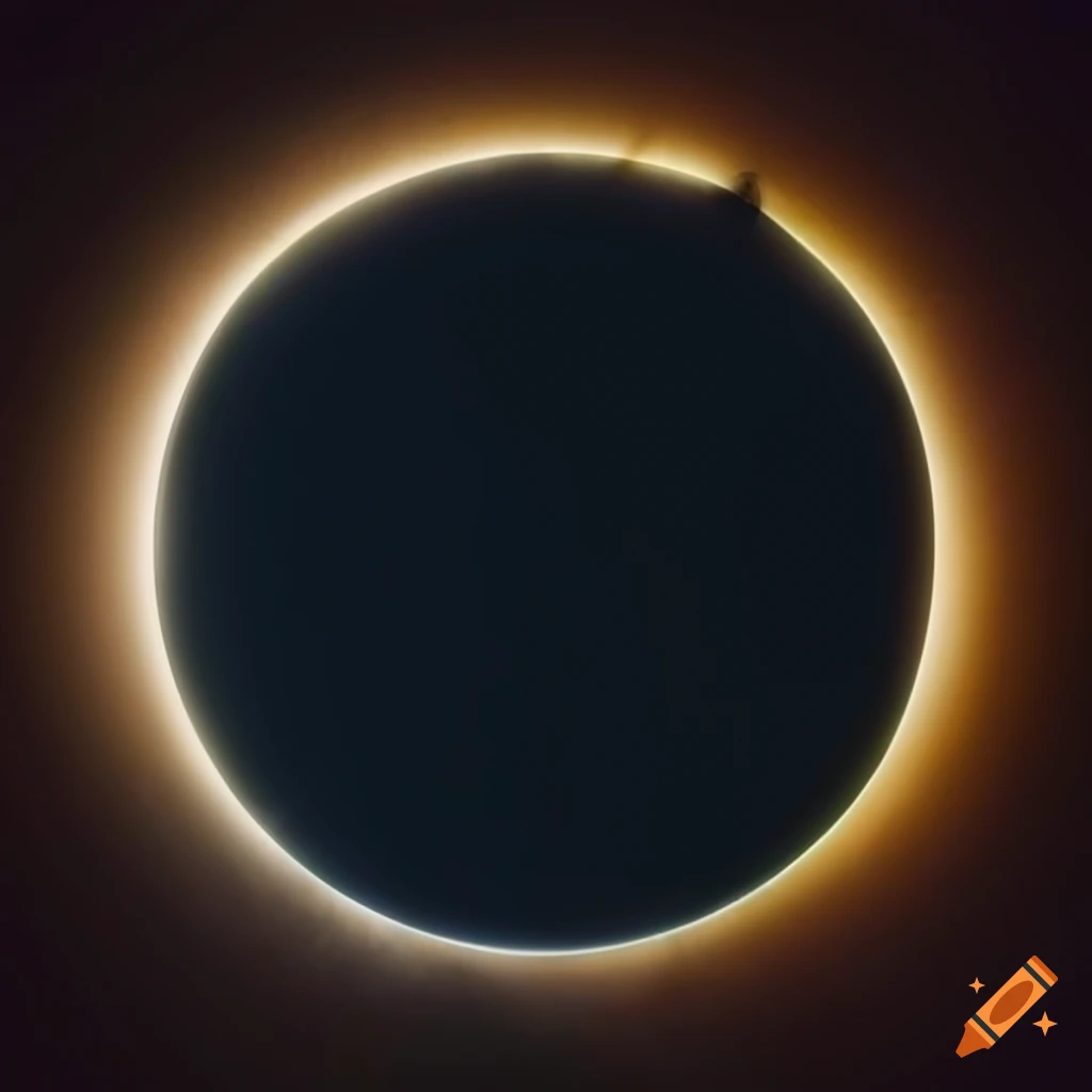 An abstract solar eclipse
