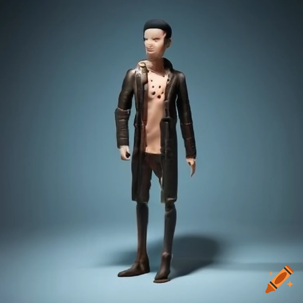 Full body miniature model of a man on Craiyon