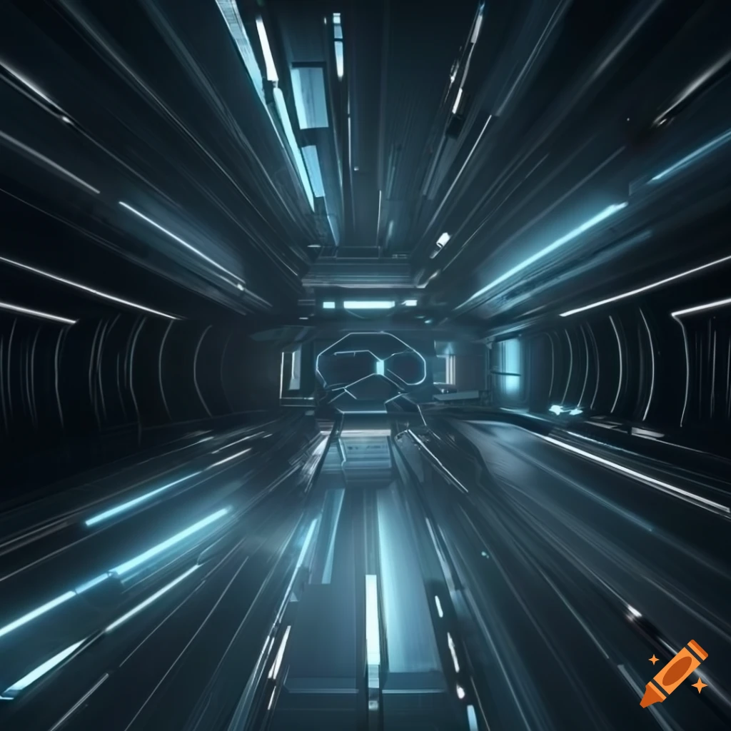 Cyberspace aesthetic, sci-fi, abstract reflective metal shapes ...