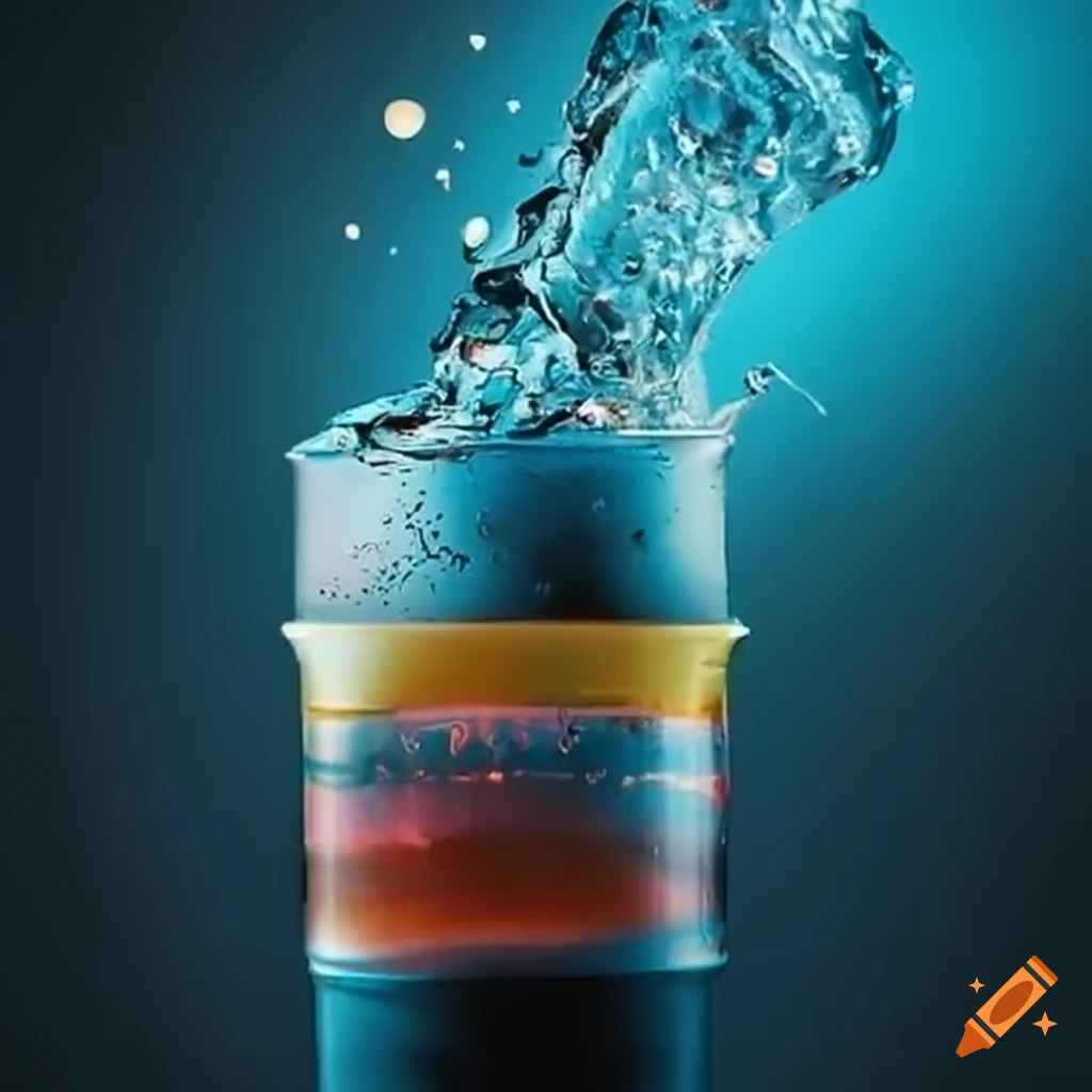 High-tech billboard promoting a refreshing soft drink on Craiyon