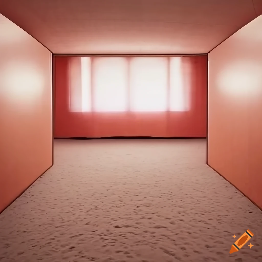 Liminal spaces, office setting on Craiyon