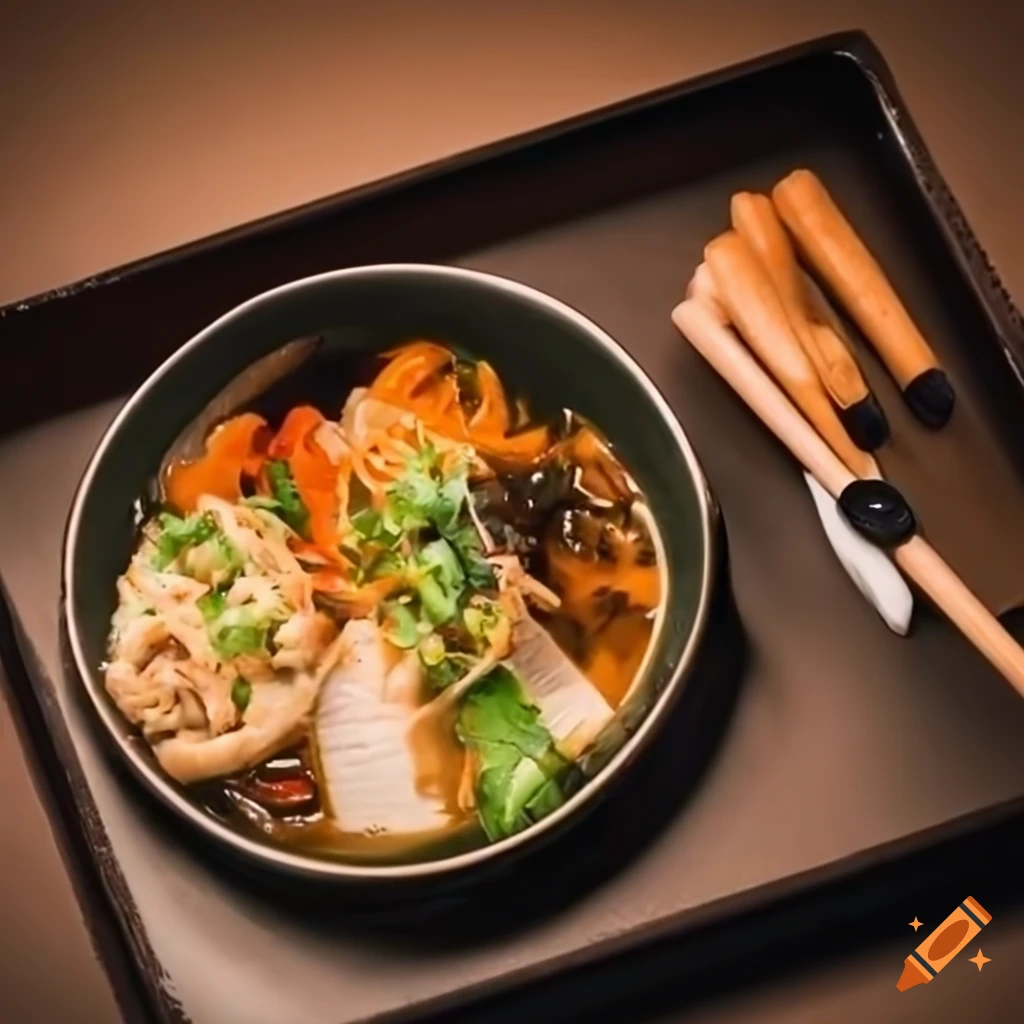 Japanese traditional dish picture on a table taking by photographer