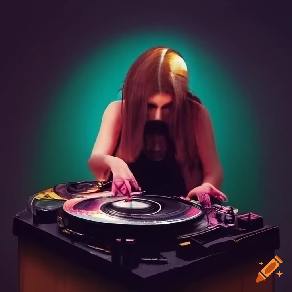 Record, vinyl, dj, name/title/writing = "datto" on Craiyon