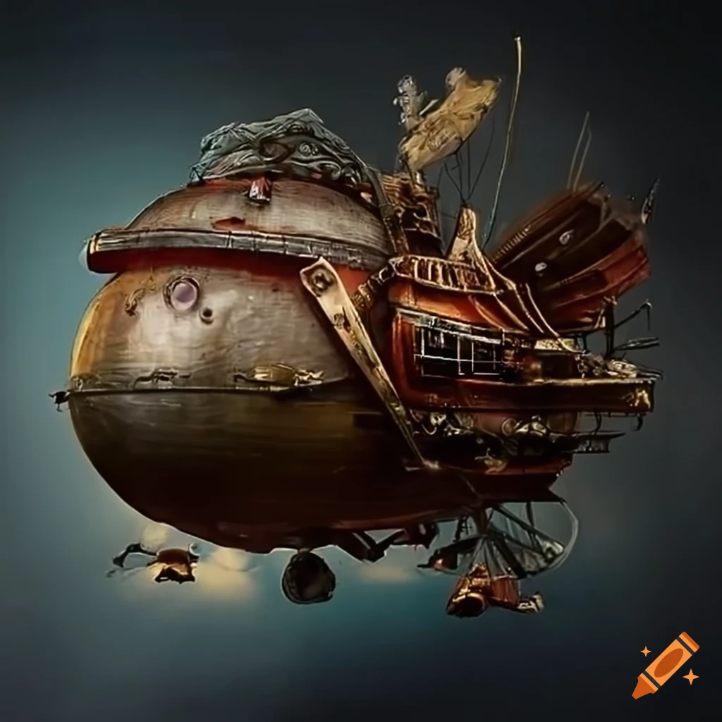 Steam punk airship